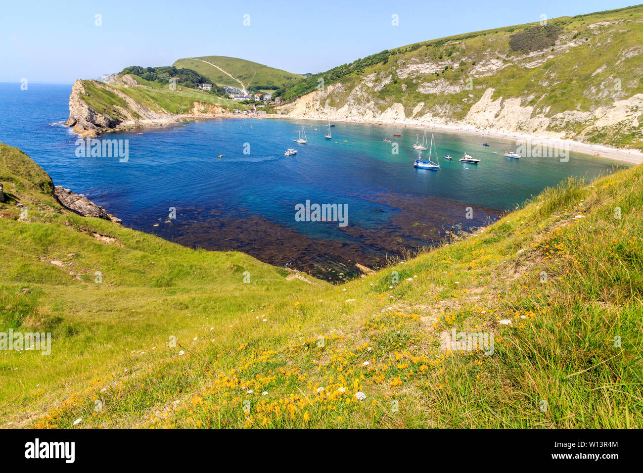 lulworth cove, dorset, england, uk Stock Photo - Alamy