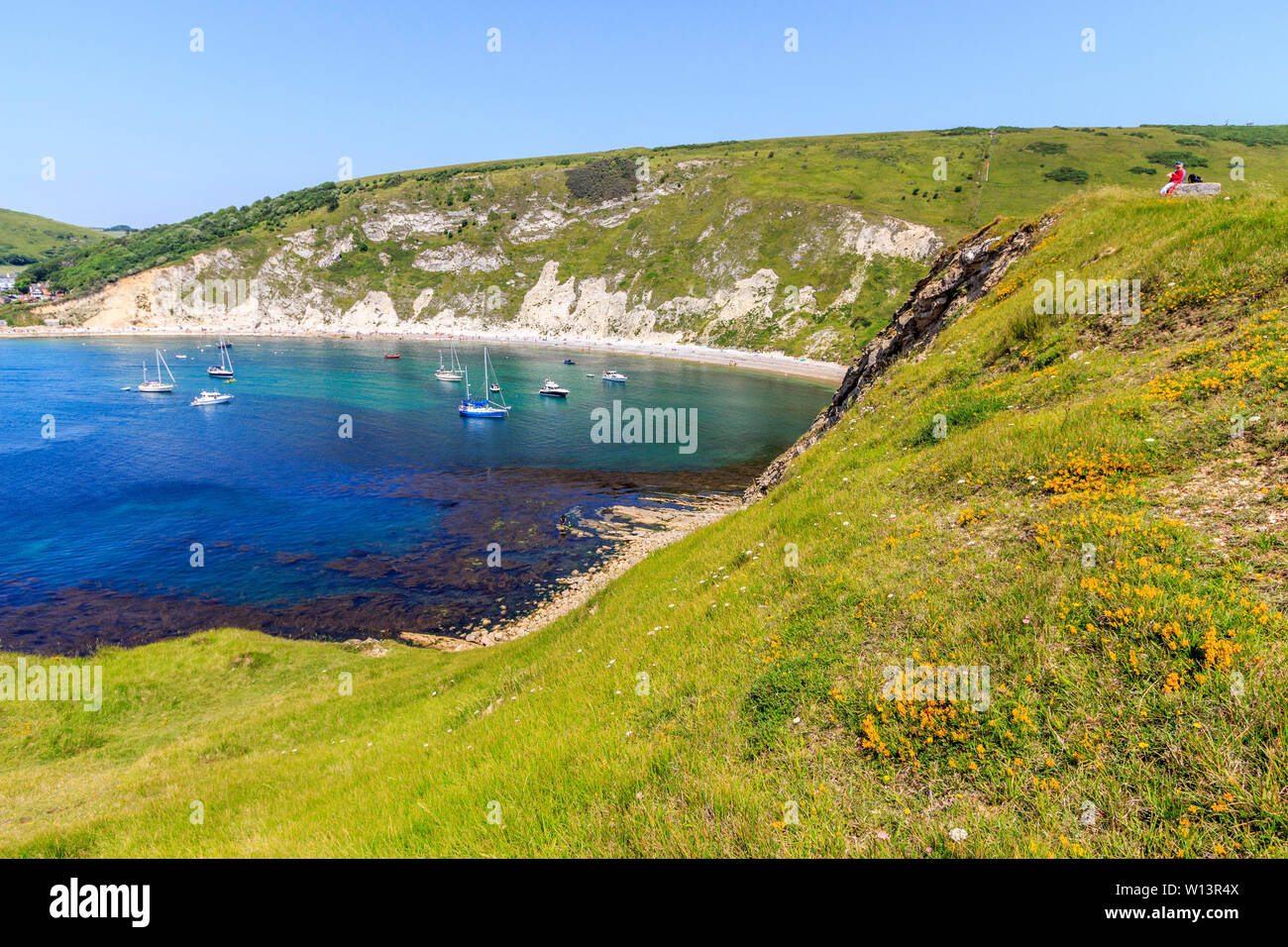 lulworth cove, dorset, england, uk Stock Photo - Alamy