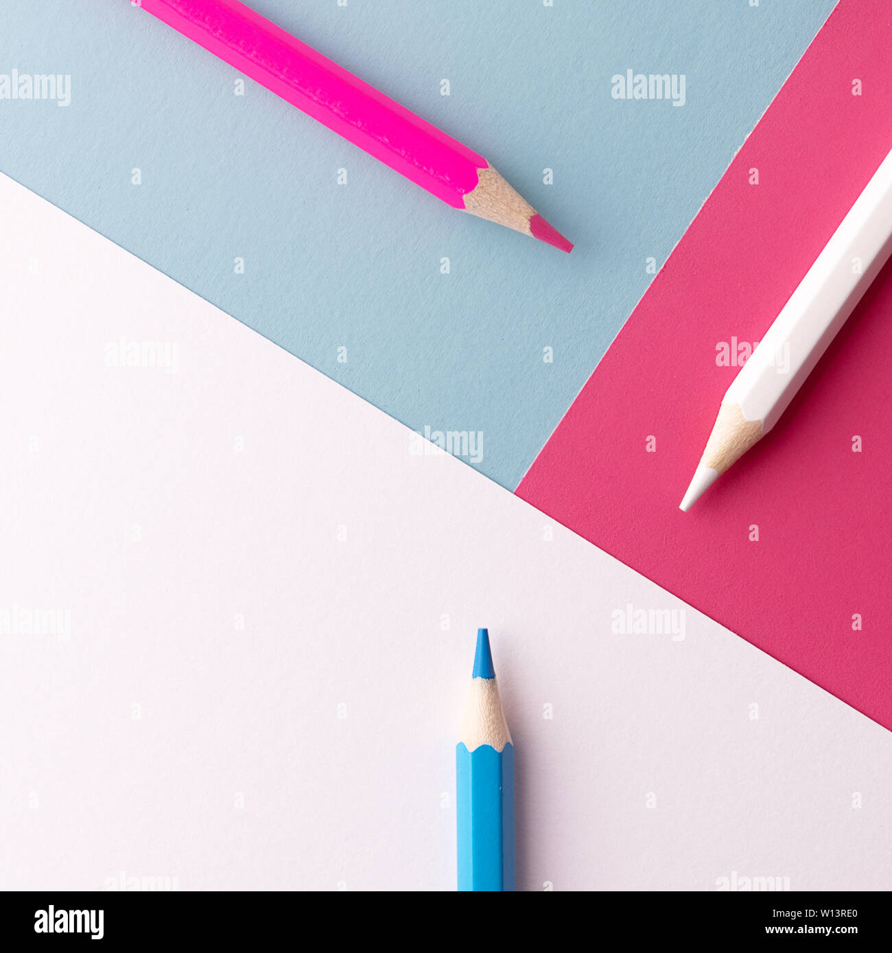 Color pencil on coloring background Stock Photo - Alamy