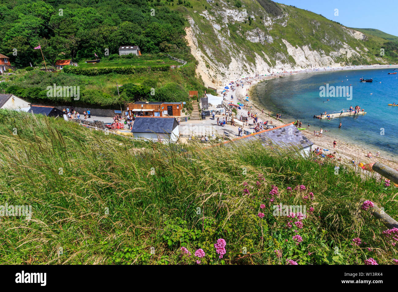 lulworth cove, dorset, england, uk Stock Photo - Alamy