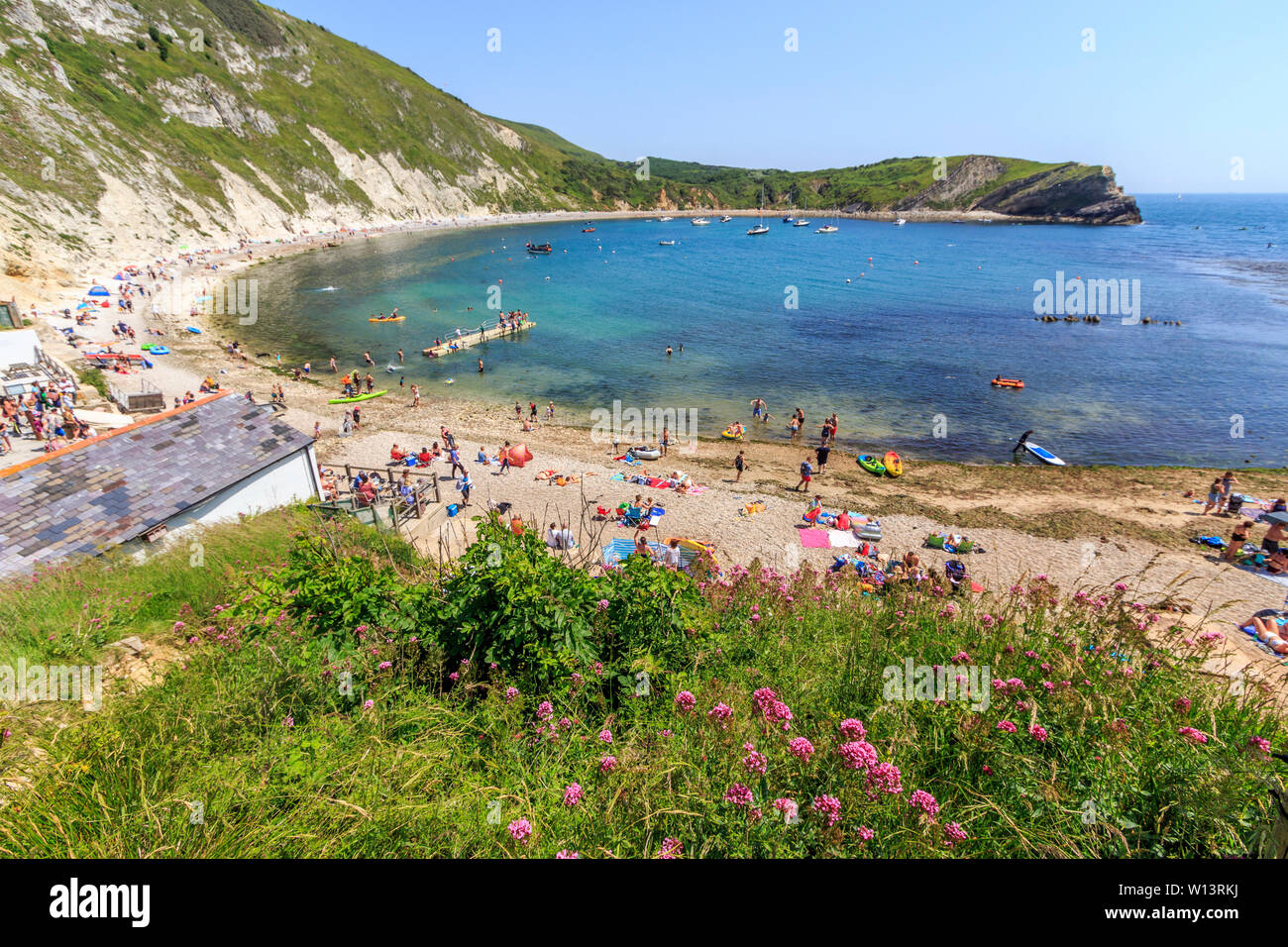 lulworth cove, dorset, england, uk Stock Photo - Alamy