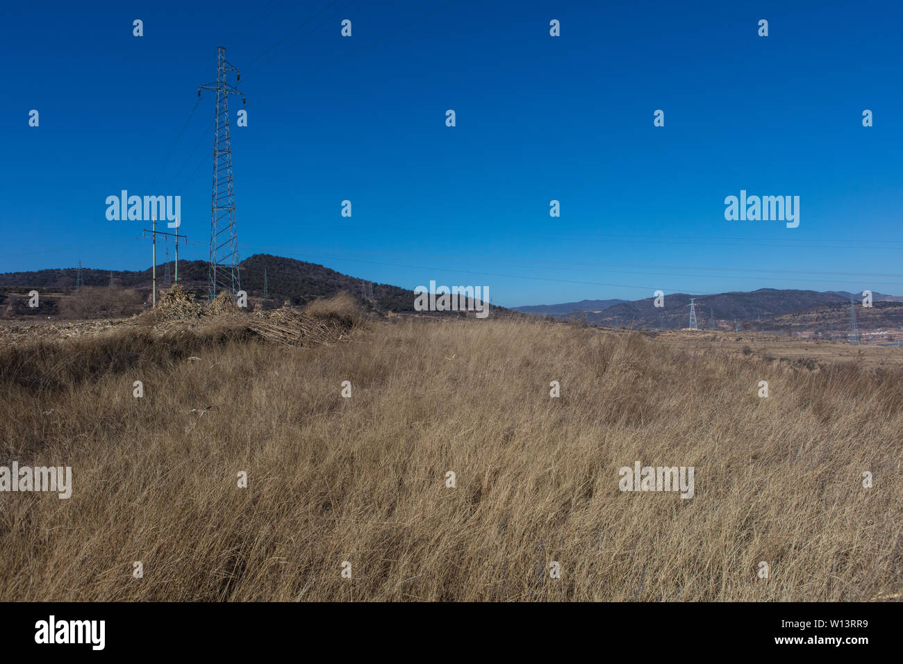 Landform of loess high slope in Shanxi Stock Photo - Alamy