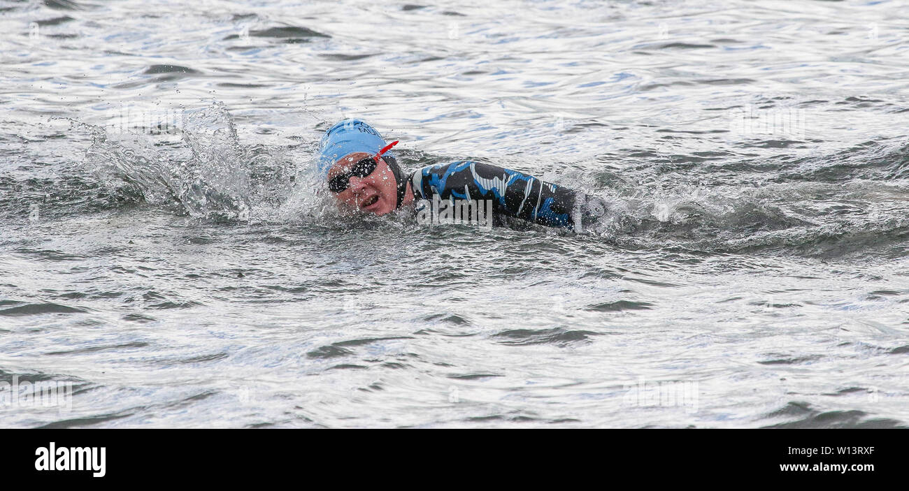 Belfast, Northern Ireland, UK. 30th June 2019. The Titanic Triathlon ...