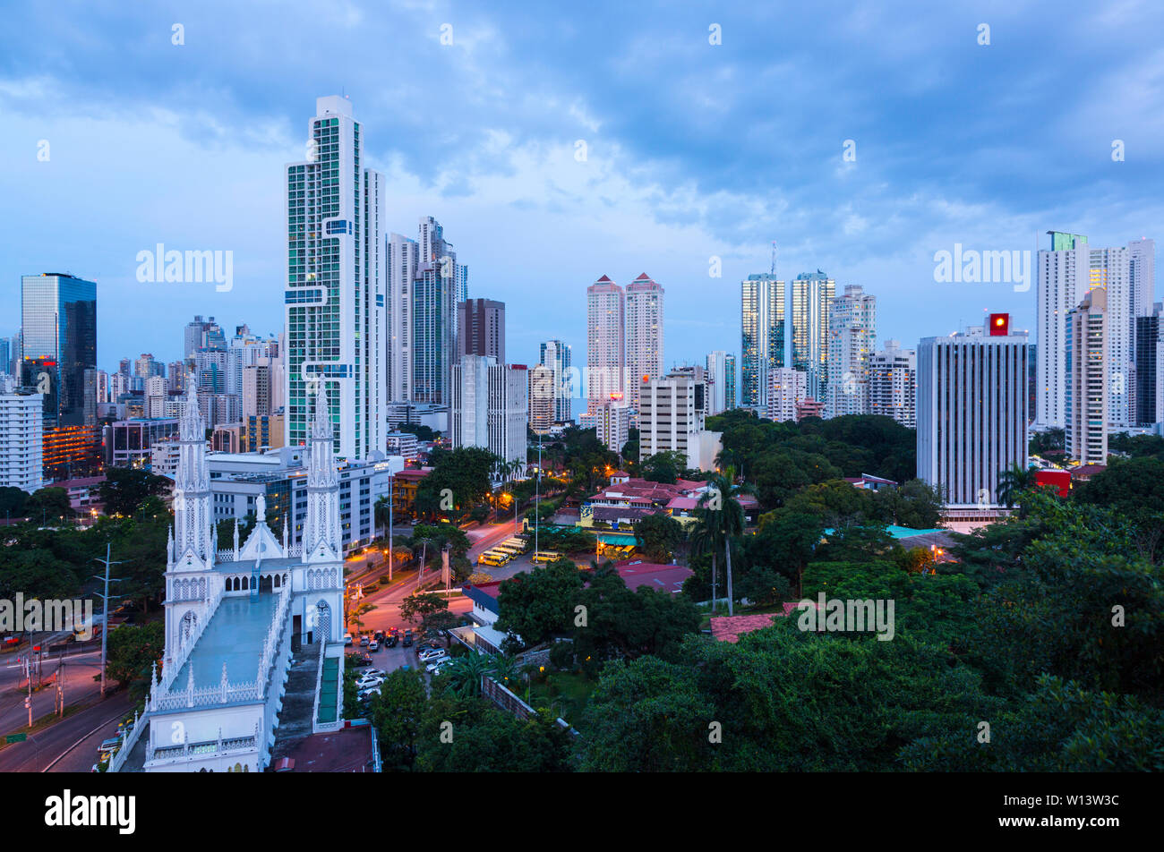 Skyline, Panama City, Panama, Central America, America Stock Photo - Alamy