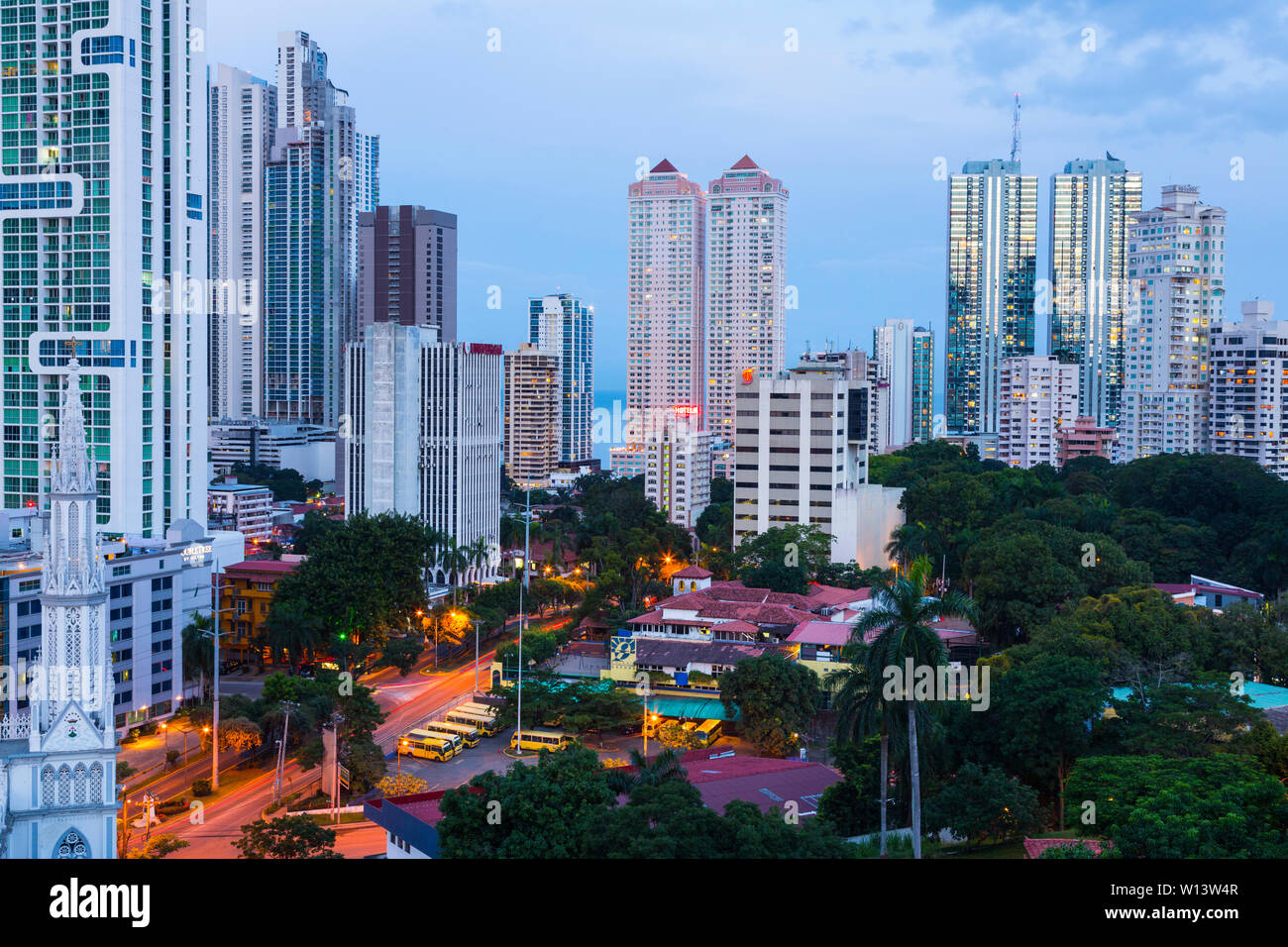 Skyline, Panama City, Panama, Central America, America Stock Photo - Alamy