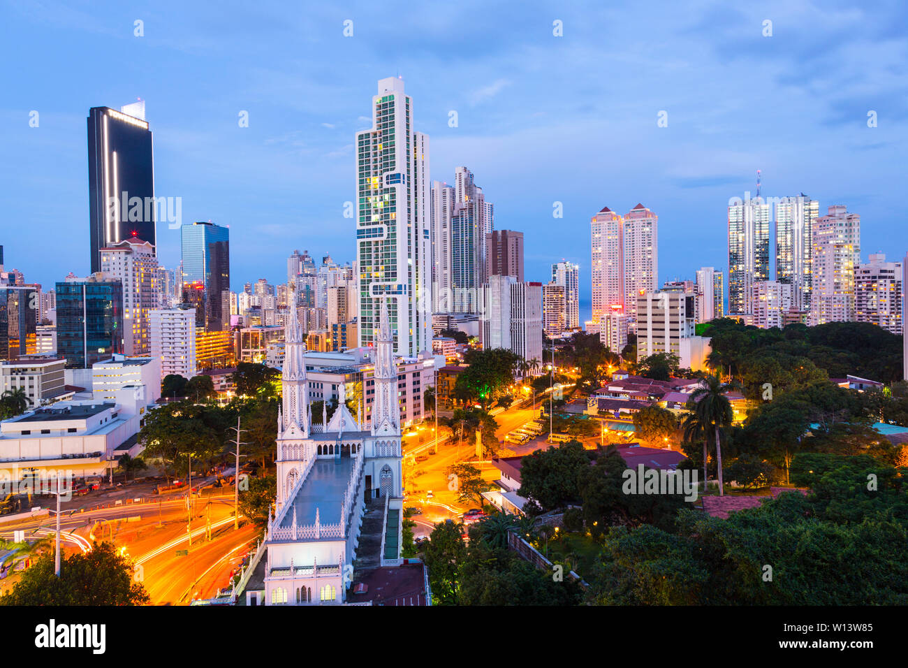 Skyline, Panama City, Panama, Central America, America Stock Photo - Alamy
