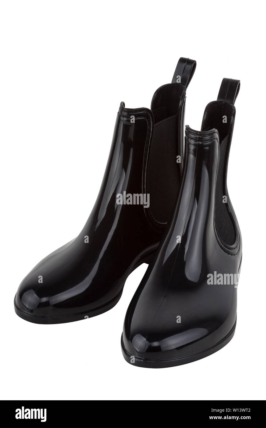 Rubber boots isolated on white background Stock Photo - Alamy