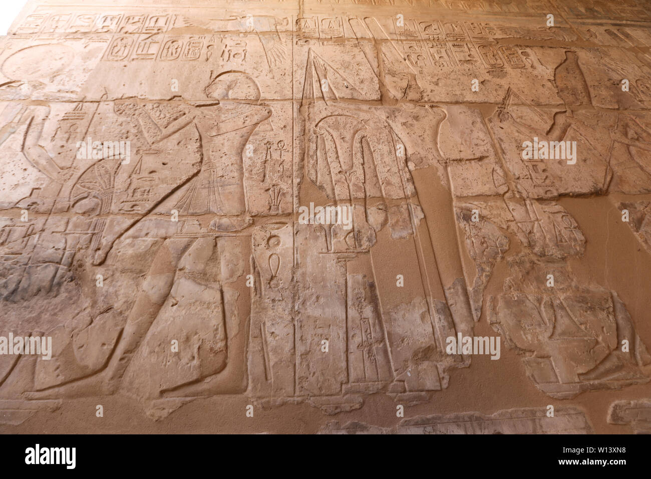 Egyptian hieroglyphs in Mortuary Temple of Seti I, Luxor City, Egypt ...