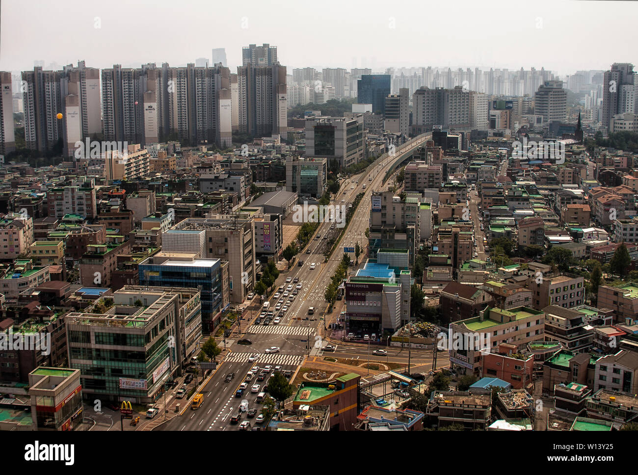 Suwon South Korea - September 16, 2016: Cityscape Suwon, South Korea ...