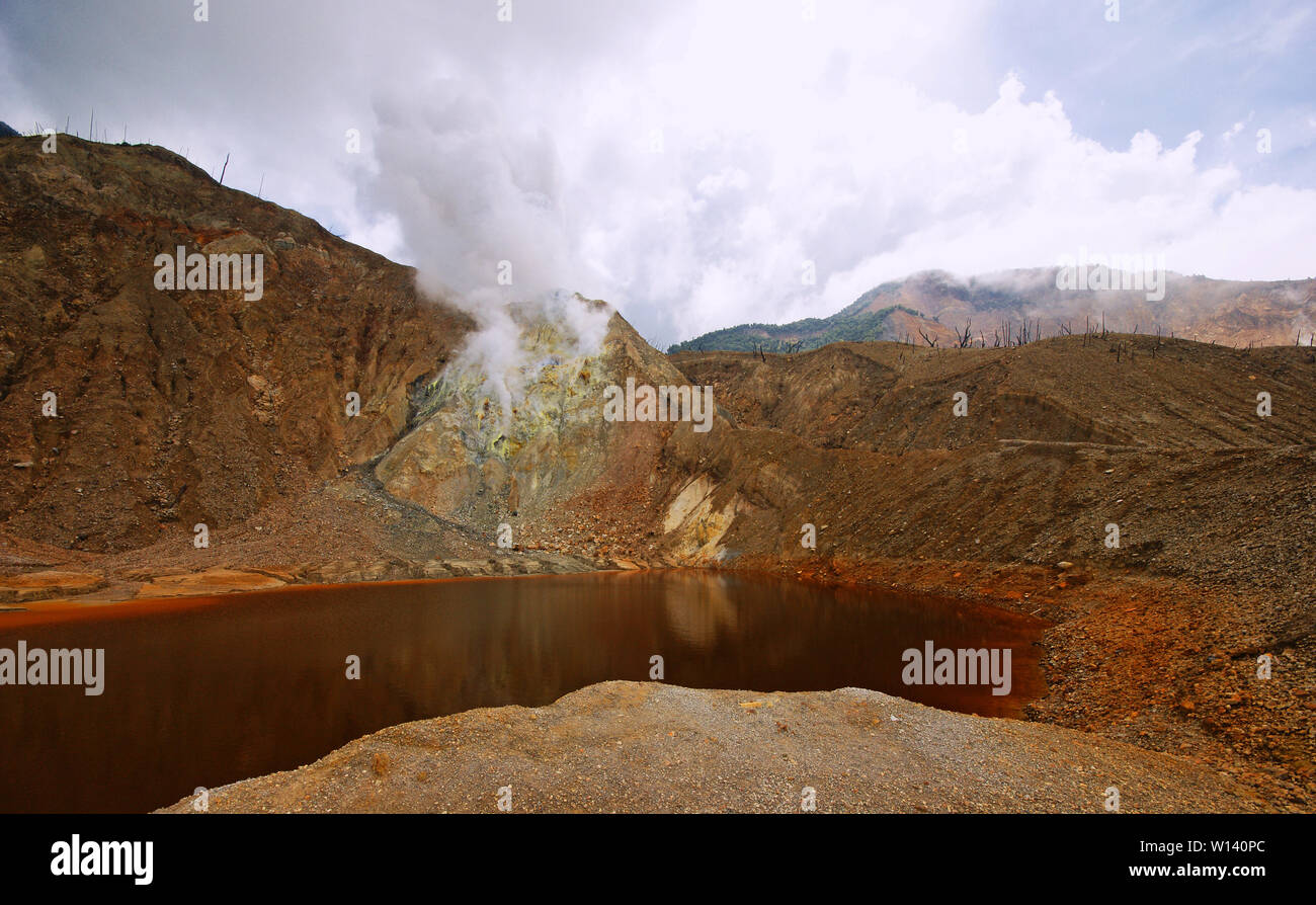 Mount Papandayan Crater, Garut, West Java, Indonesia Stock Photo - Alamy