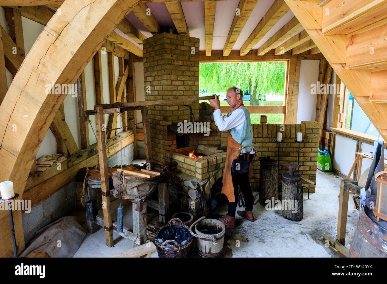 Medieval Blacksmith Shop Interior
