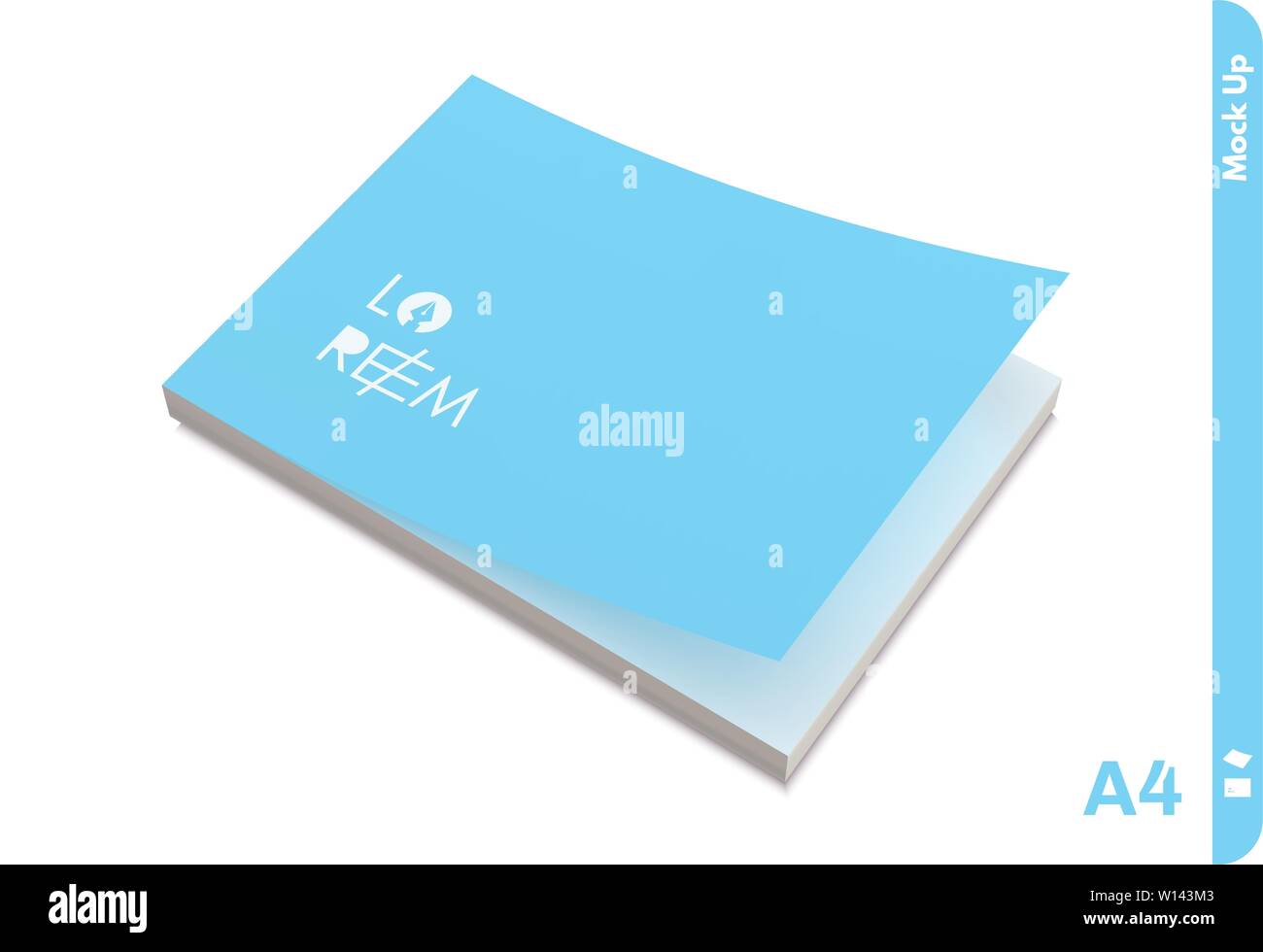 Realistic book mockup. Cover design template. Perspective view. 3d ...