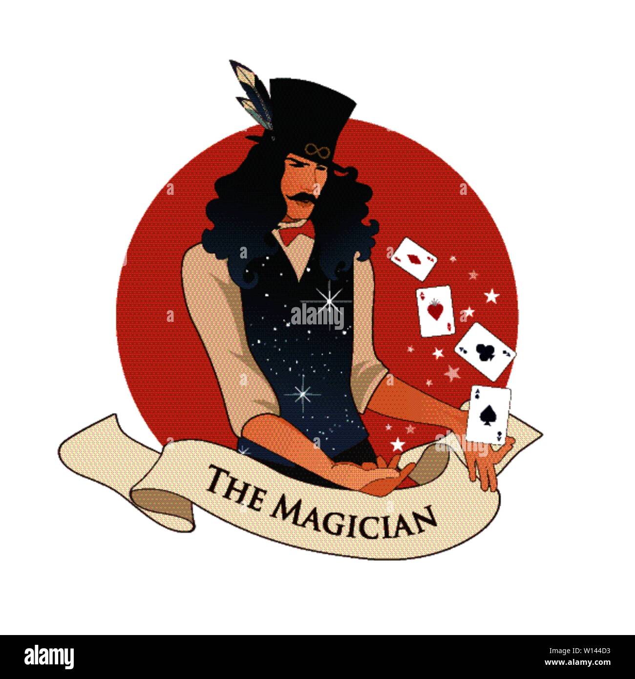 Magician Tarot Card Stock Vector Images - Alamy