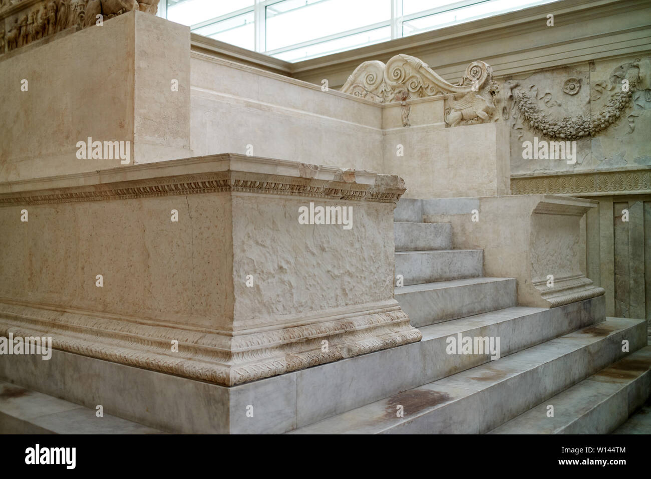Ara Pacis, the Emperor Augustus's Altar of Peace on display in Rome ...