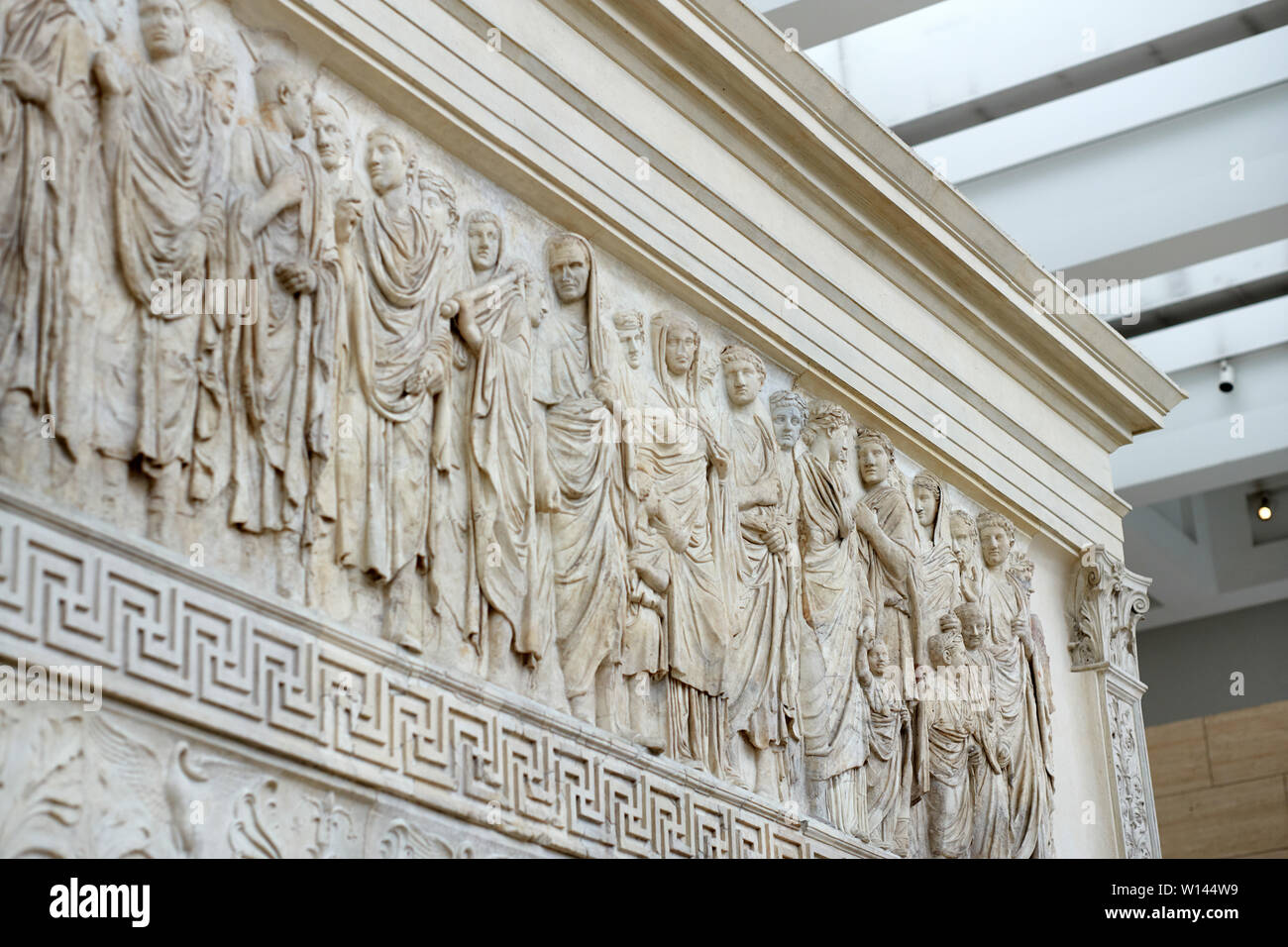 Ara Pacis, the Emperor Augustus's Altar of Peace on display in Rome ...
