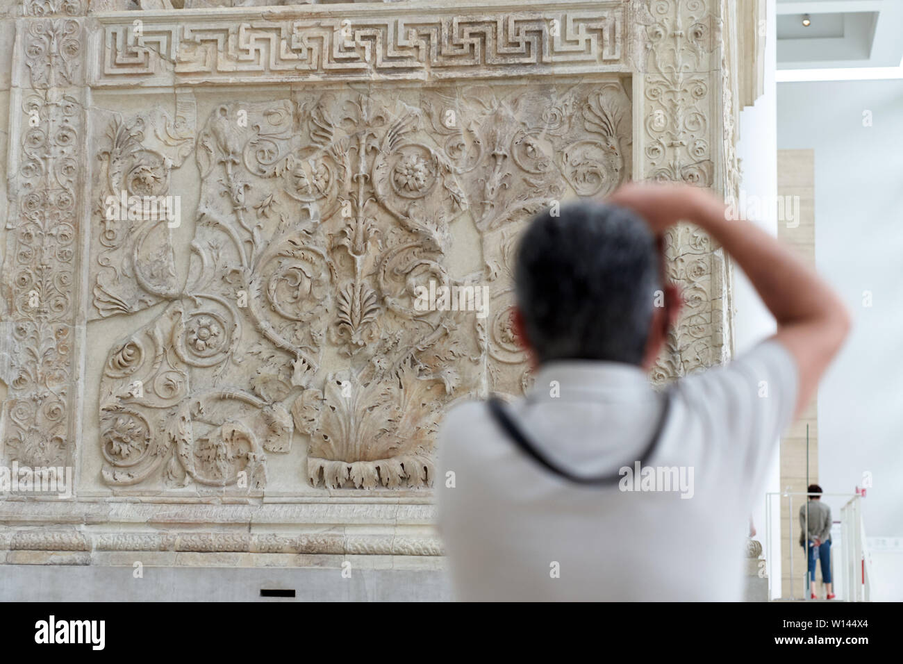 Ara Pacis, the Emperor Augustus's Altar of Peace on display in Rome ...