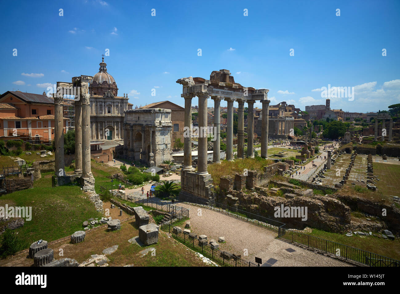 Ancient Roman forum in Rome, Italy Stock Photo - Alamy