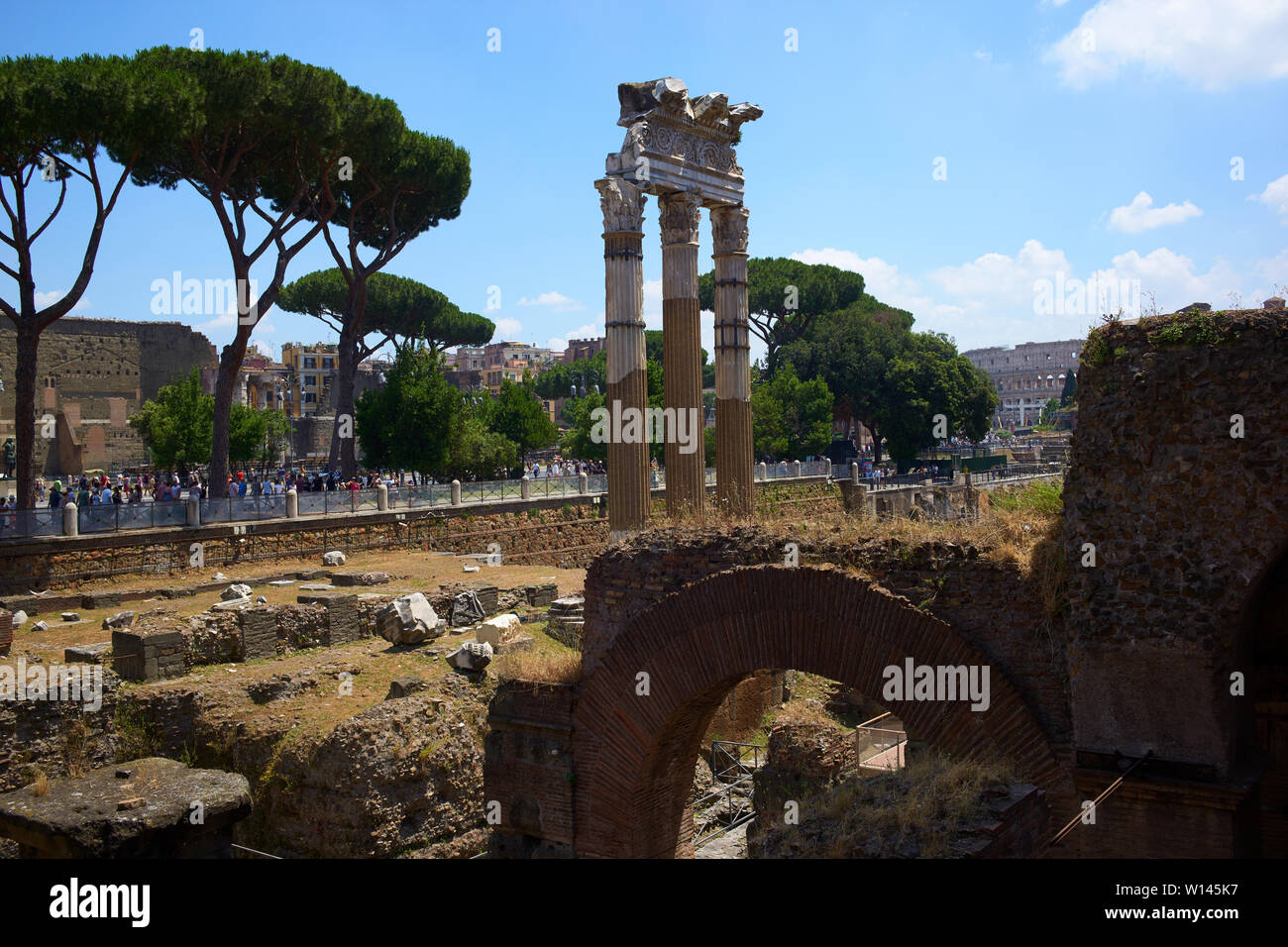 Ancient Roman forum in Rome, Italy Stock Photo - Alamy