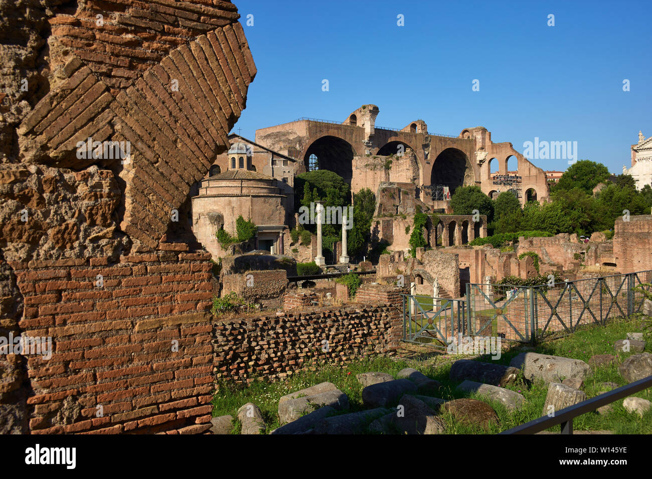 Ancient Roman forum in Rome, Italy Stock Photo - Alamy