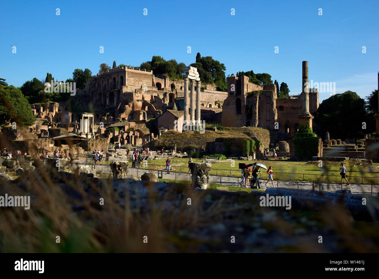 Ancient Roman forum in Rome, Italy Stock Photo - Alamy
