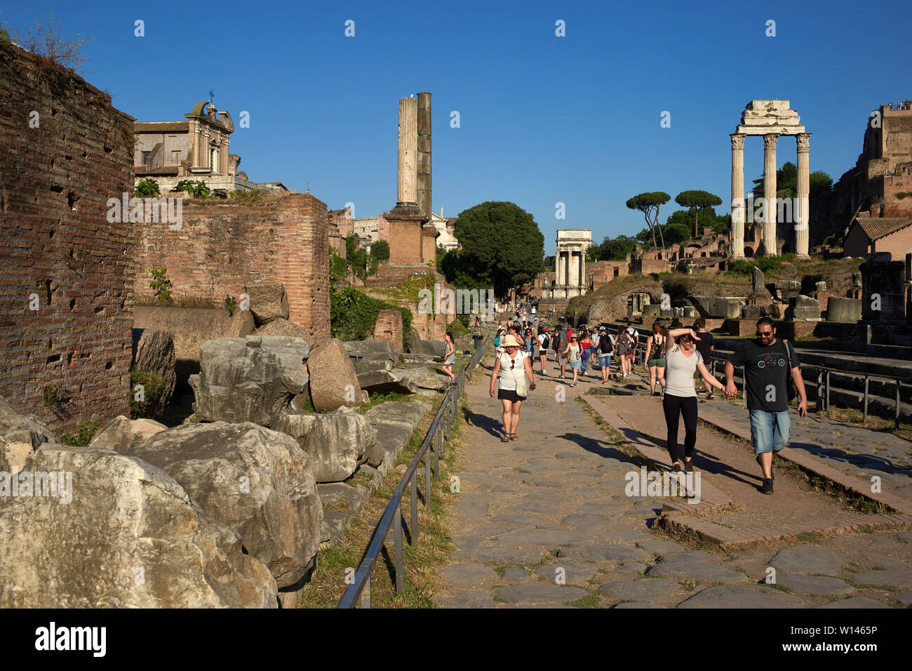 Ancient Roman forum in Rome, Italy Stock Photo - Alamy