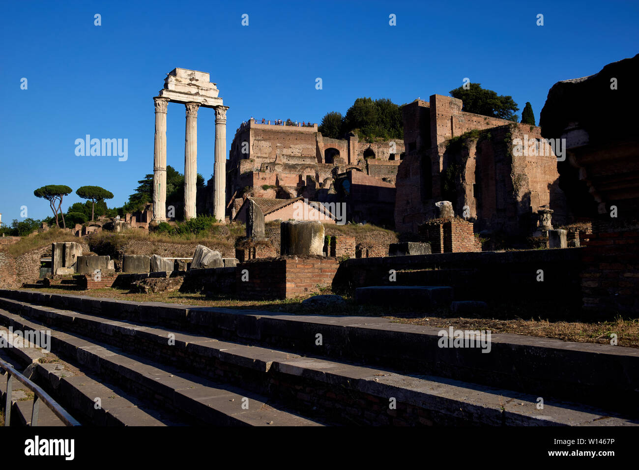 Ancient Roman forum in Rome, Italy Stock Photo - Alamy