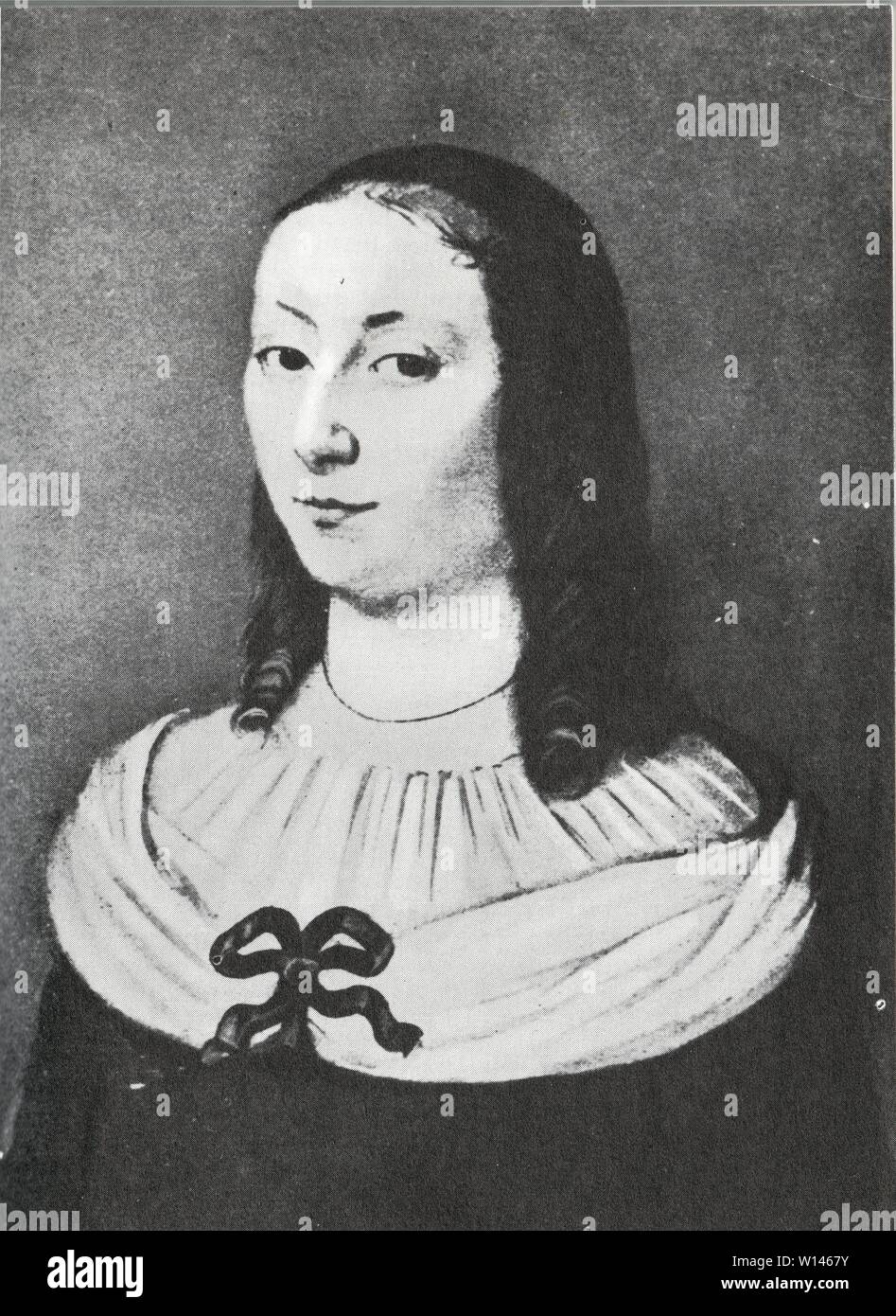 PORTRAIT DE GILBERTE PÉRIER,SOEUR AÎNÉE DE BLAISE PASCAL.AUTEUR DE LA ...