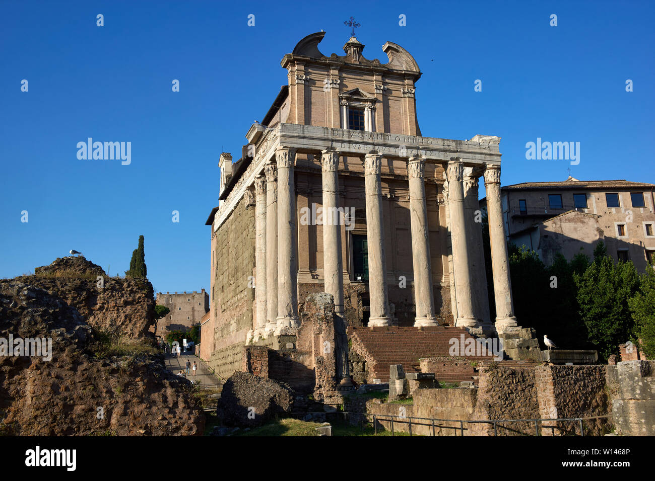 Ancient Roman forum in Rome, Italy Stock Photo - Alamy