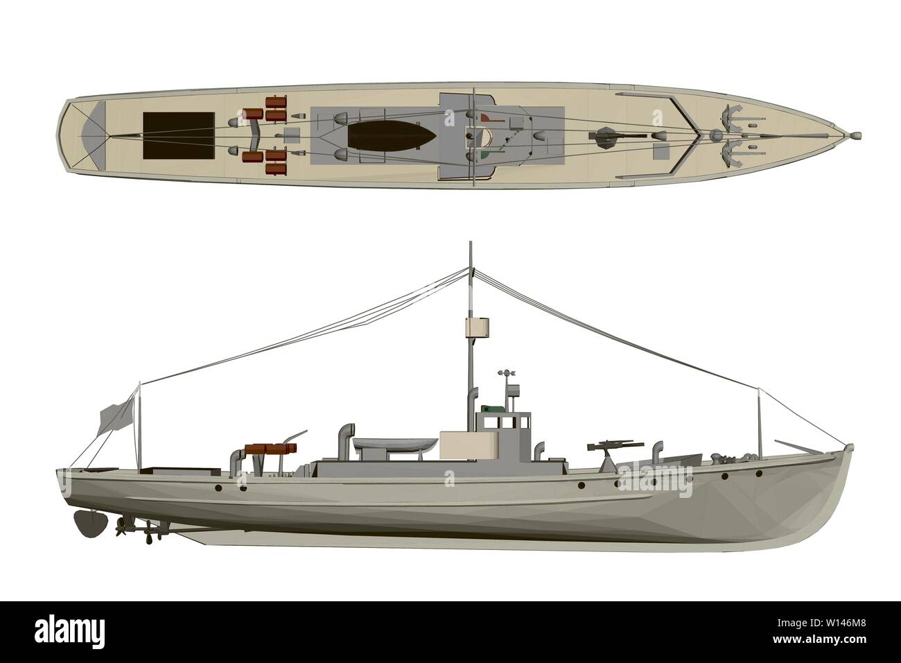 Warship front Stock Vector Images - Alamy