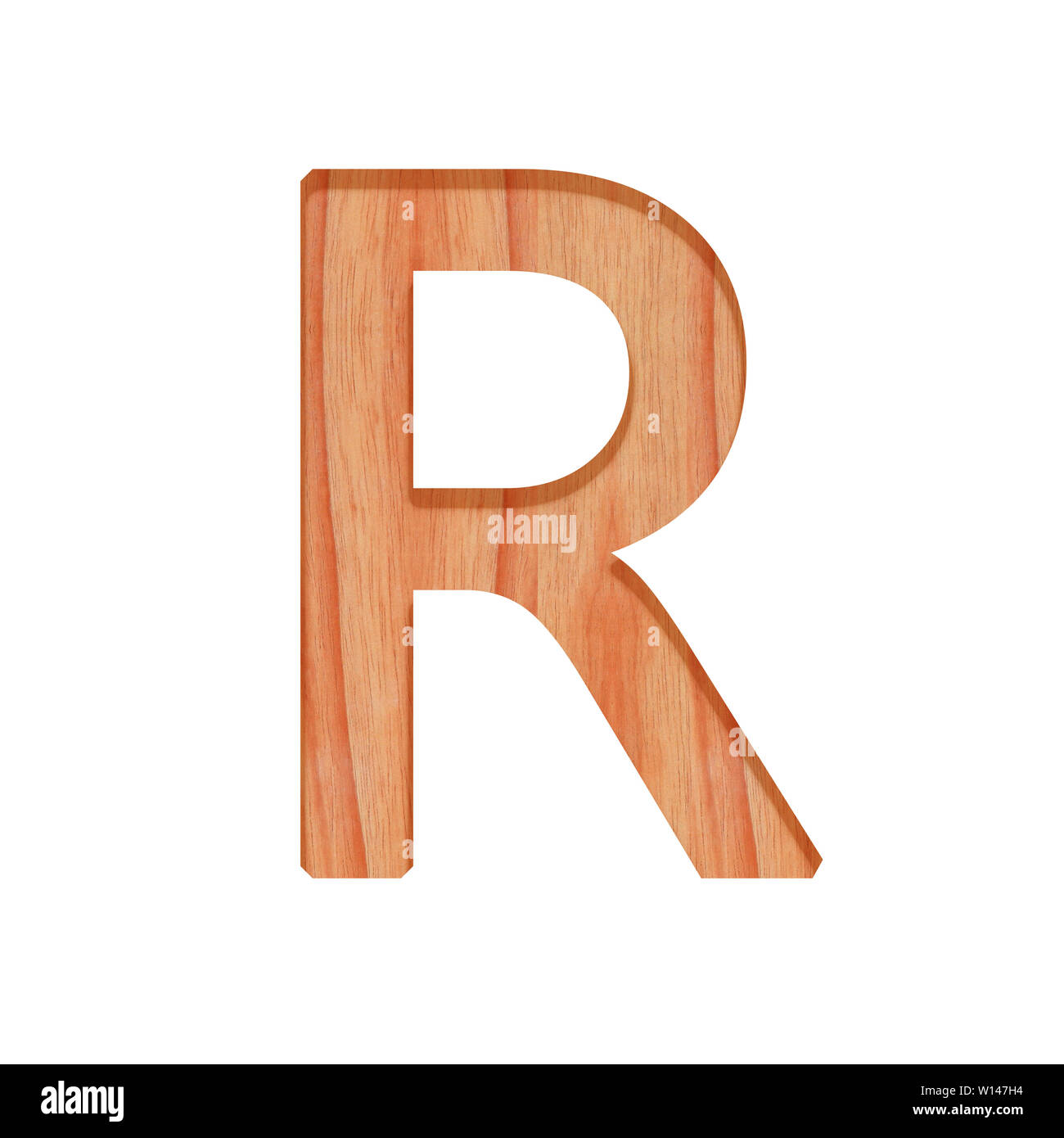 wooden letter pattern beautiful 3d isolated on white background, design ...