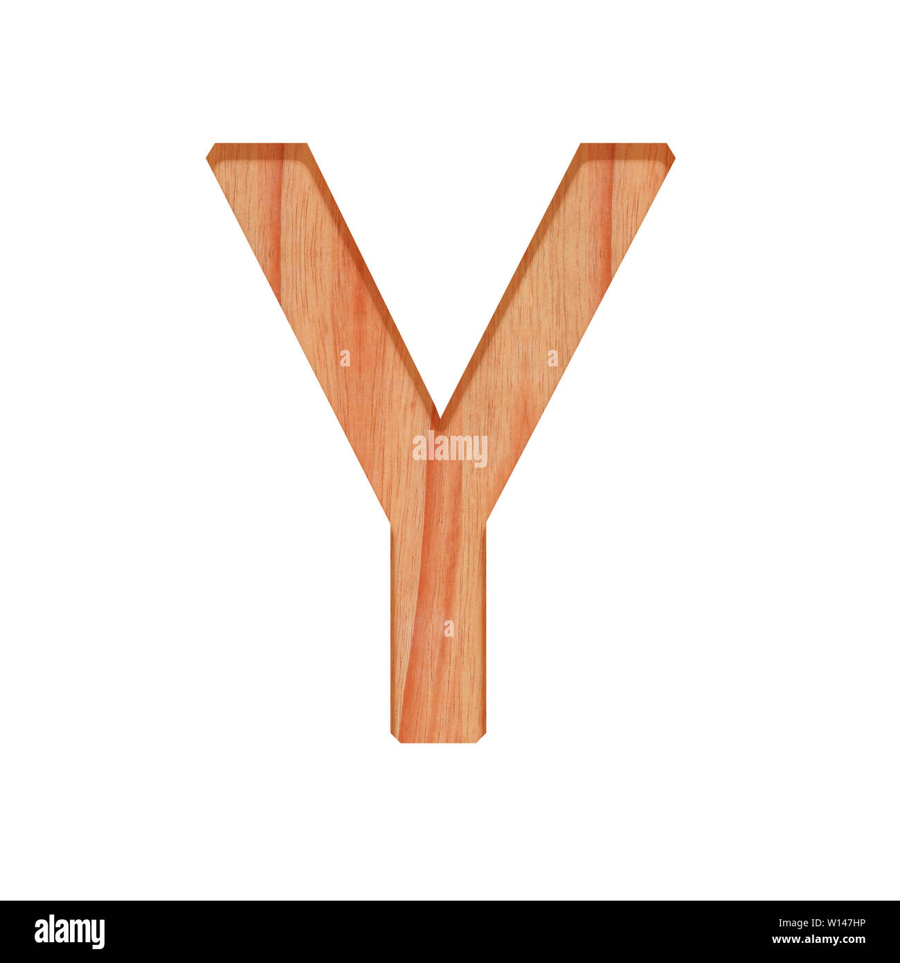 wooden letter pattern beautiful 3d isolated on white background, design ...
