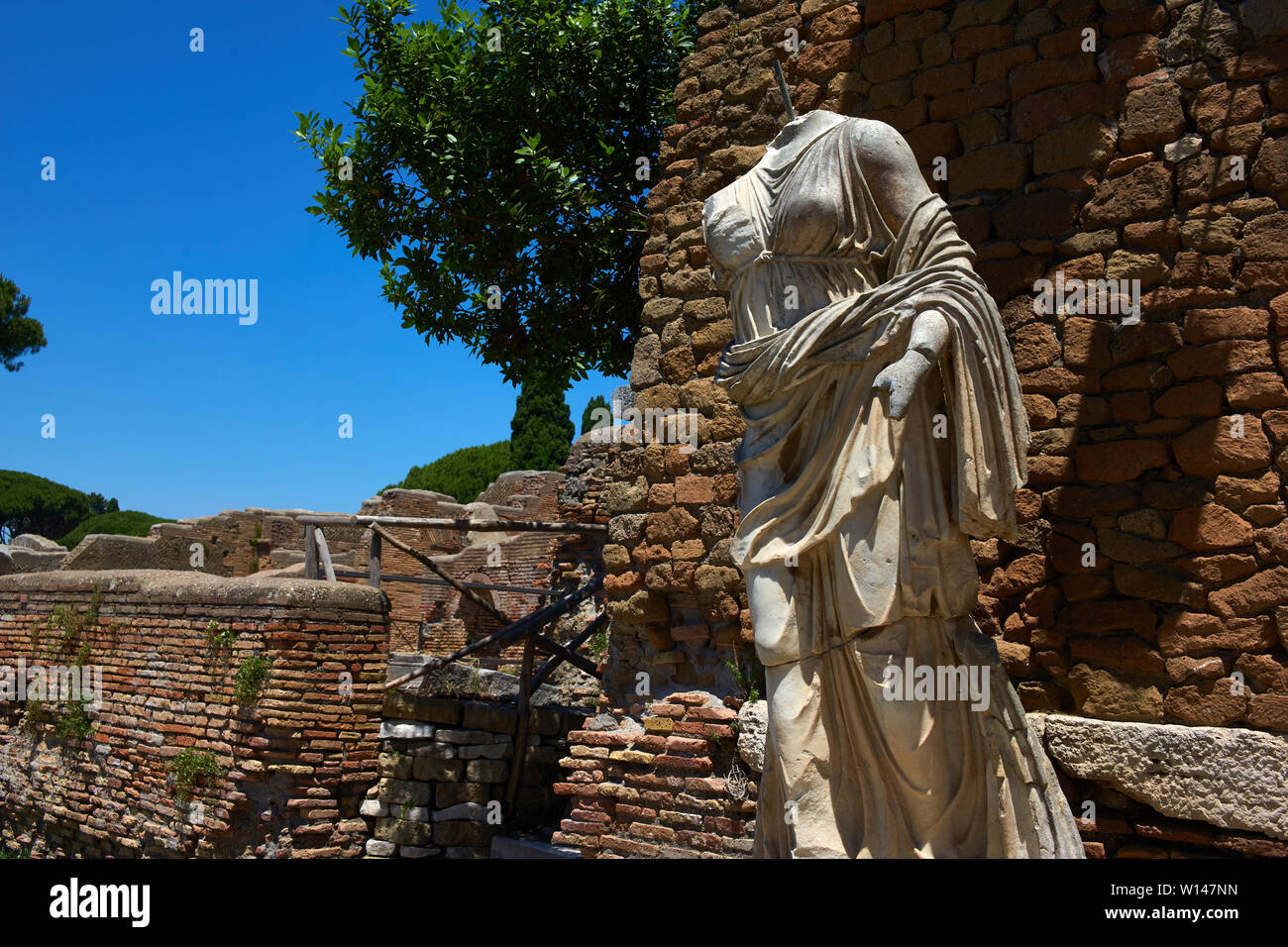 Ostia Antica, an archaeological park with the rmeains of the ancient ...