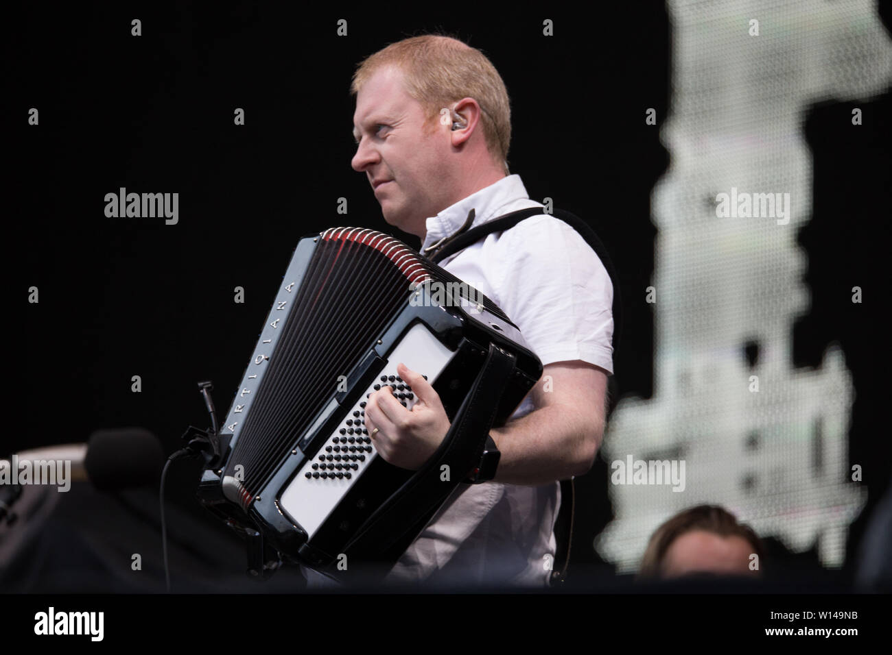 Johnny Mac & The Faithful Live at Bolton Macron Stadium June 2019 Stock ...