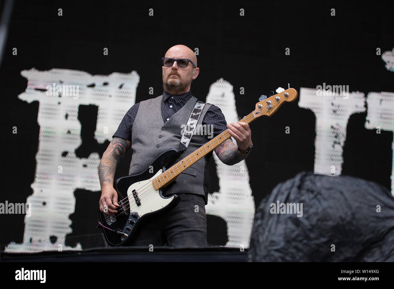 Johnny Mac & The Faithful Live at Bolton Macron Stadium June 2019 Stock ...