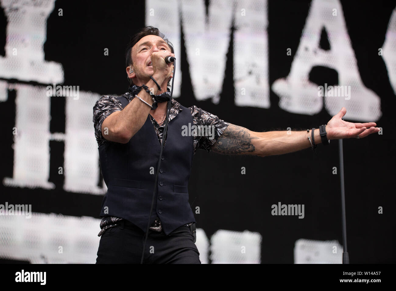 Johnny Mac & The Faithful Live at Bolton Macron Stadium June 2019 Stock ...