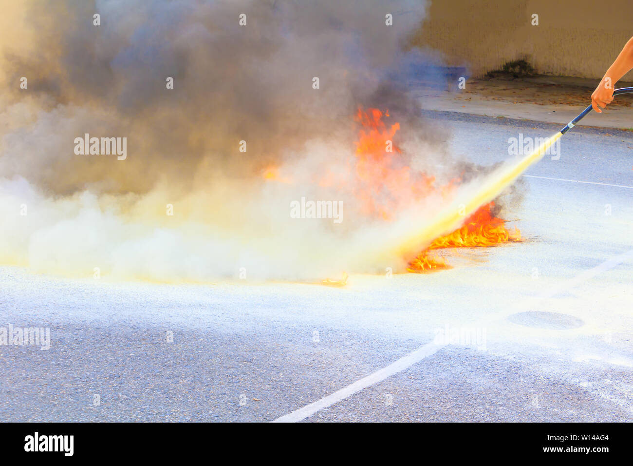 fire fighter a learning training exercise select focus with shallow ...