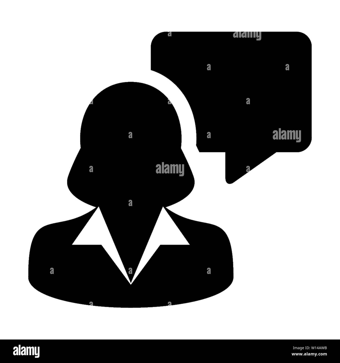 Comment icon vector male person profile avatar with speech bubble ...