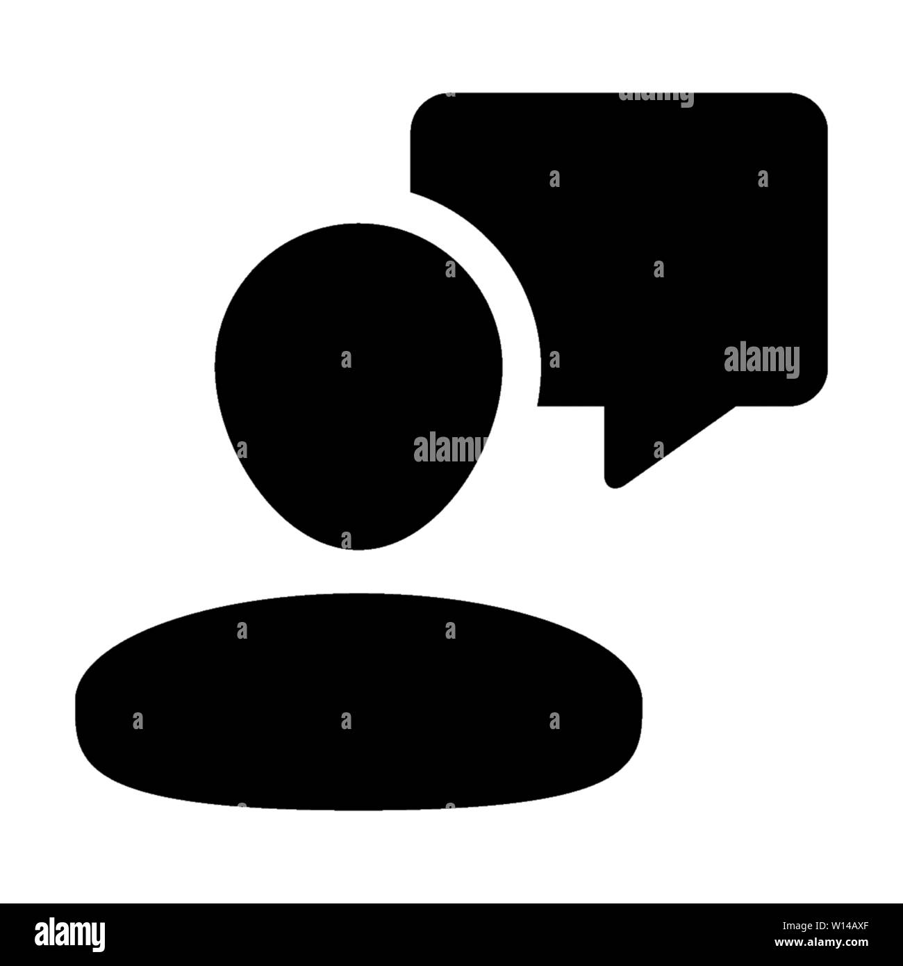 Question icon vector male person profile avatar with speech bubble ...