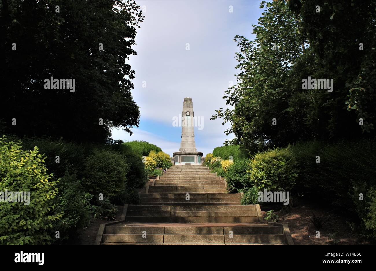 Cenotaph from Barrow-In-Furness Town Park. Park, Barrow Park, Barrow-In ...