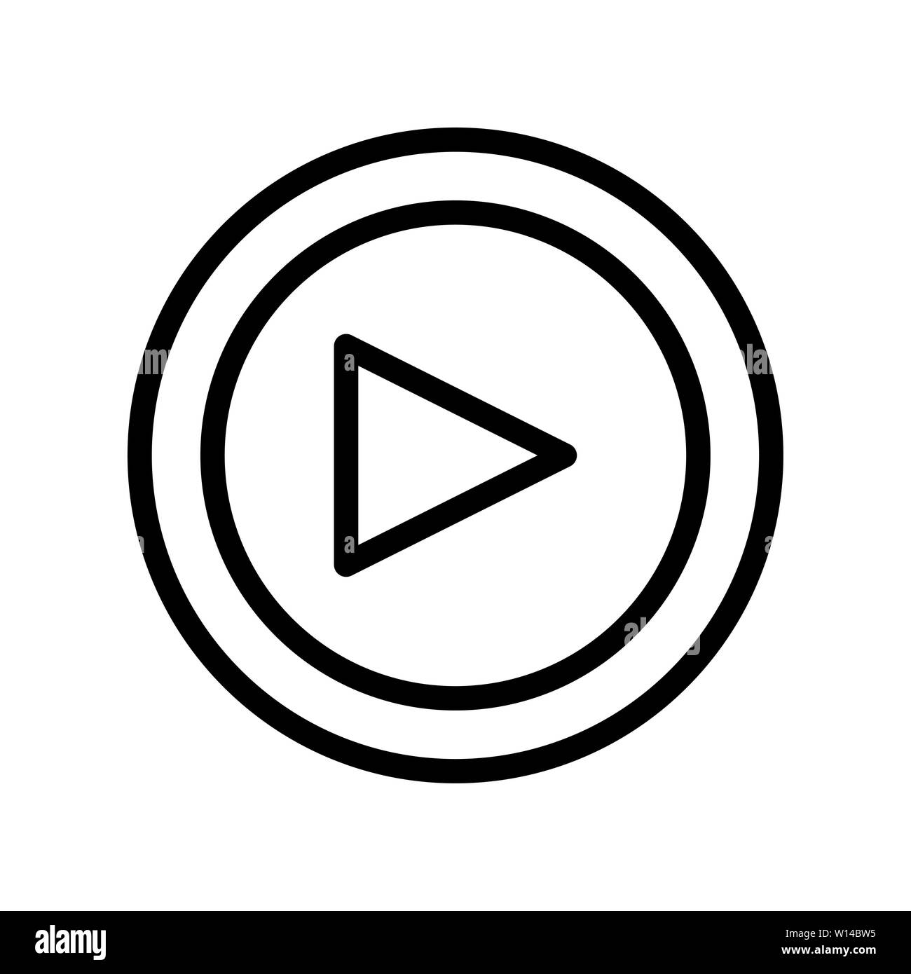 Media player icon. flat illustration of Media player vector icon for ...