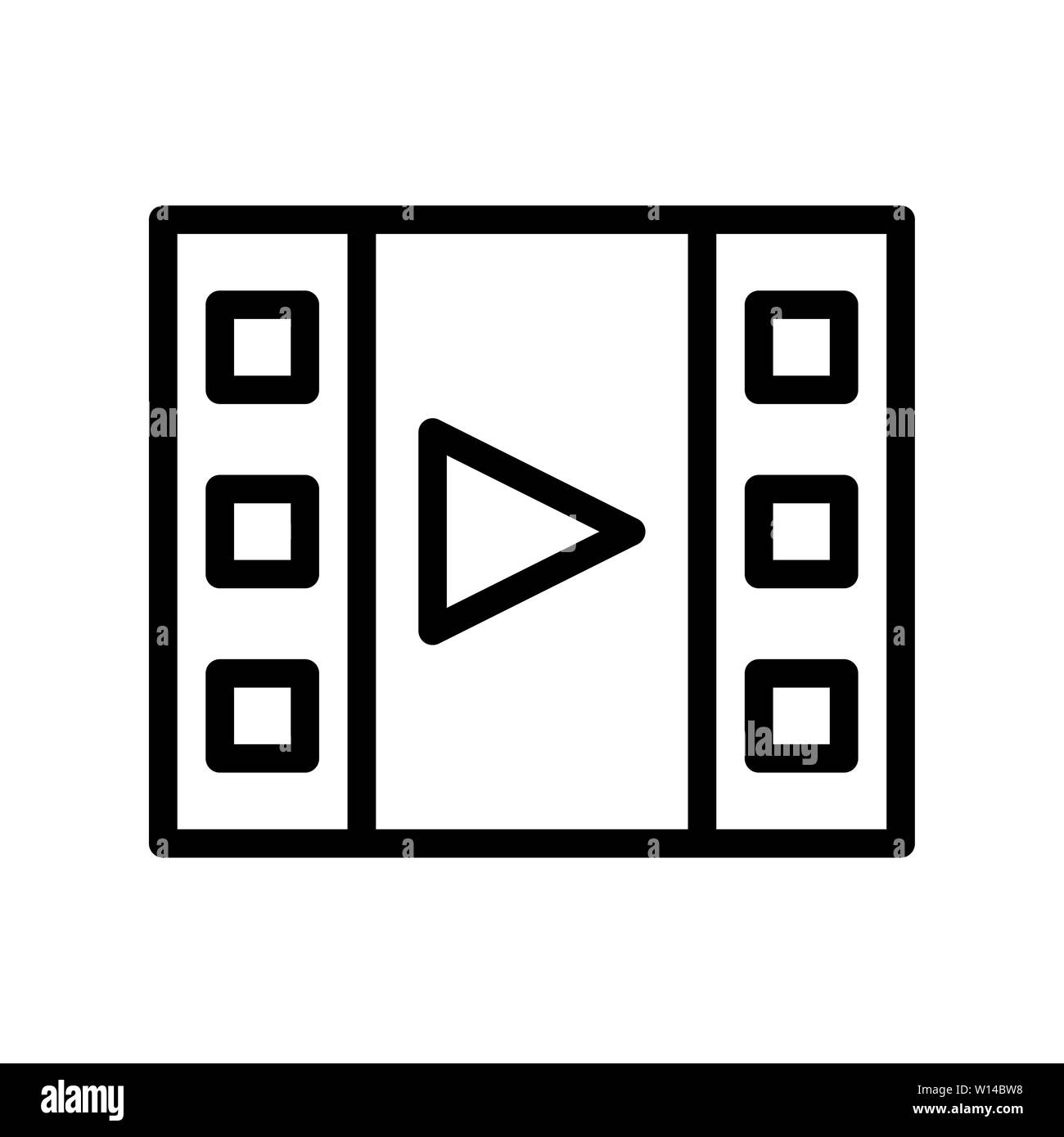 Media player icon. flat illustration of Media player vector icon for ...