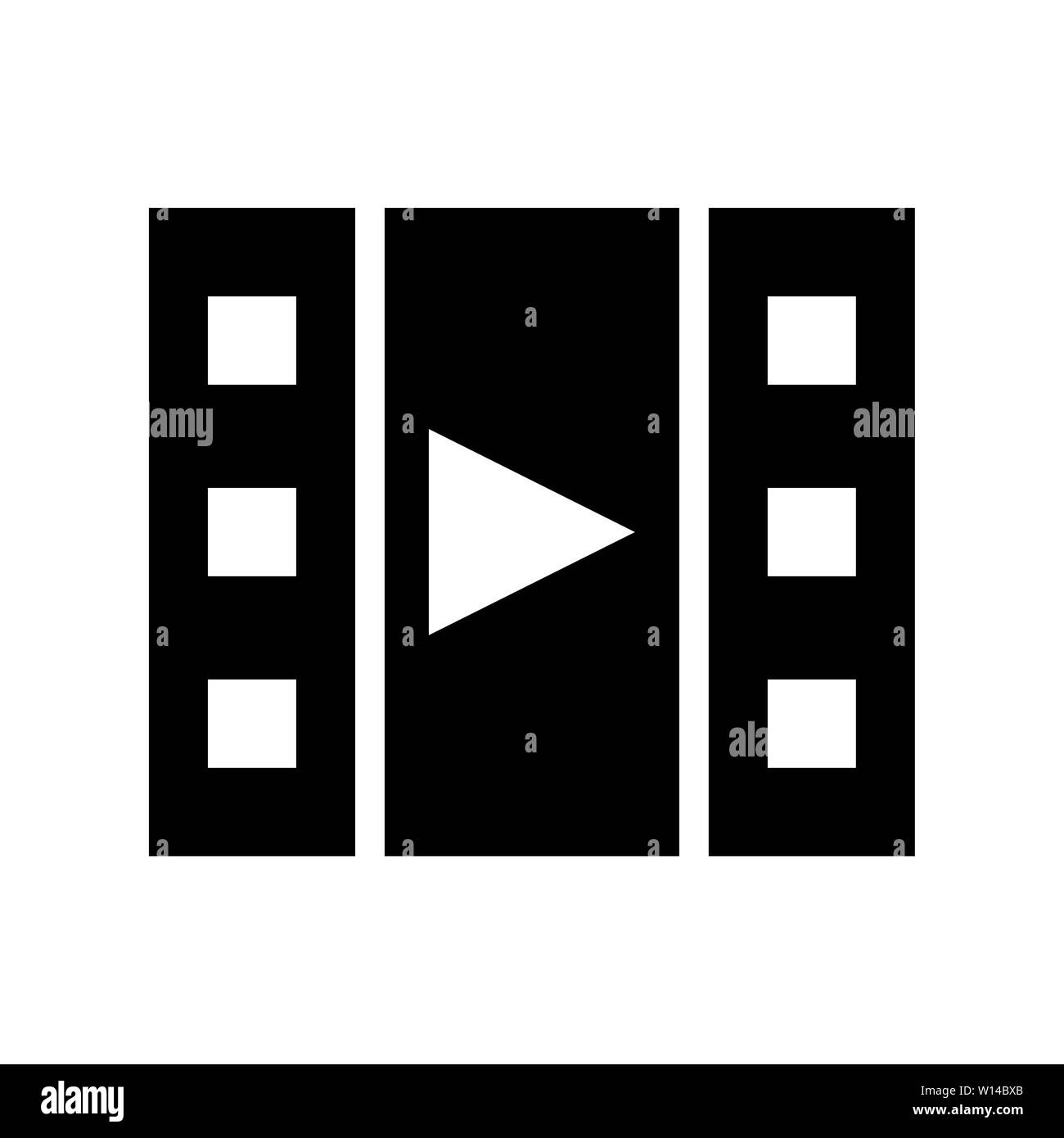 Media player icon. flat illustration of Media player vector icon for ...