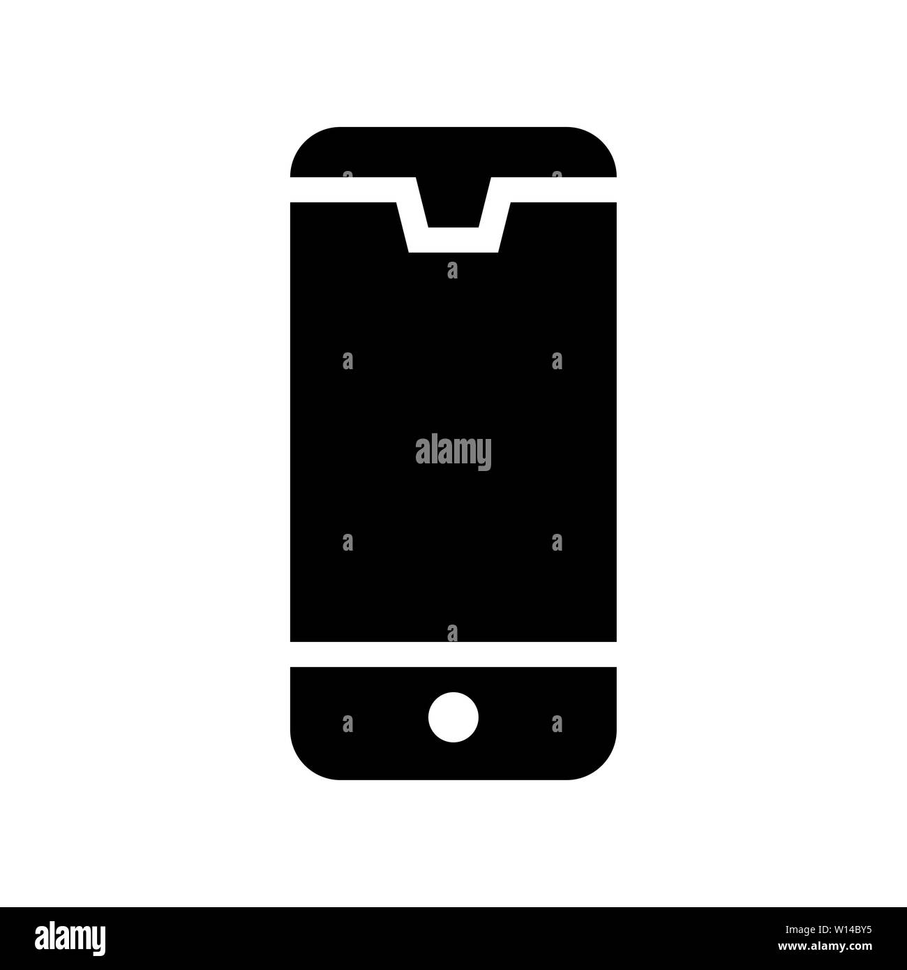 smart phone icon. flat illustration of smart phone vector icon for web ...