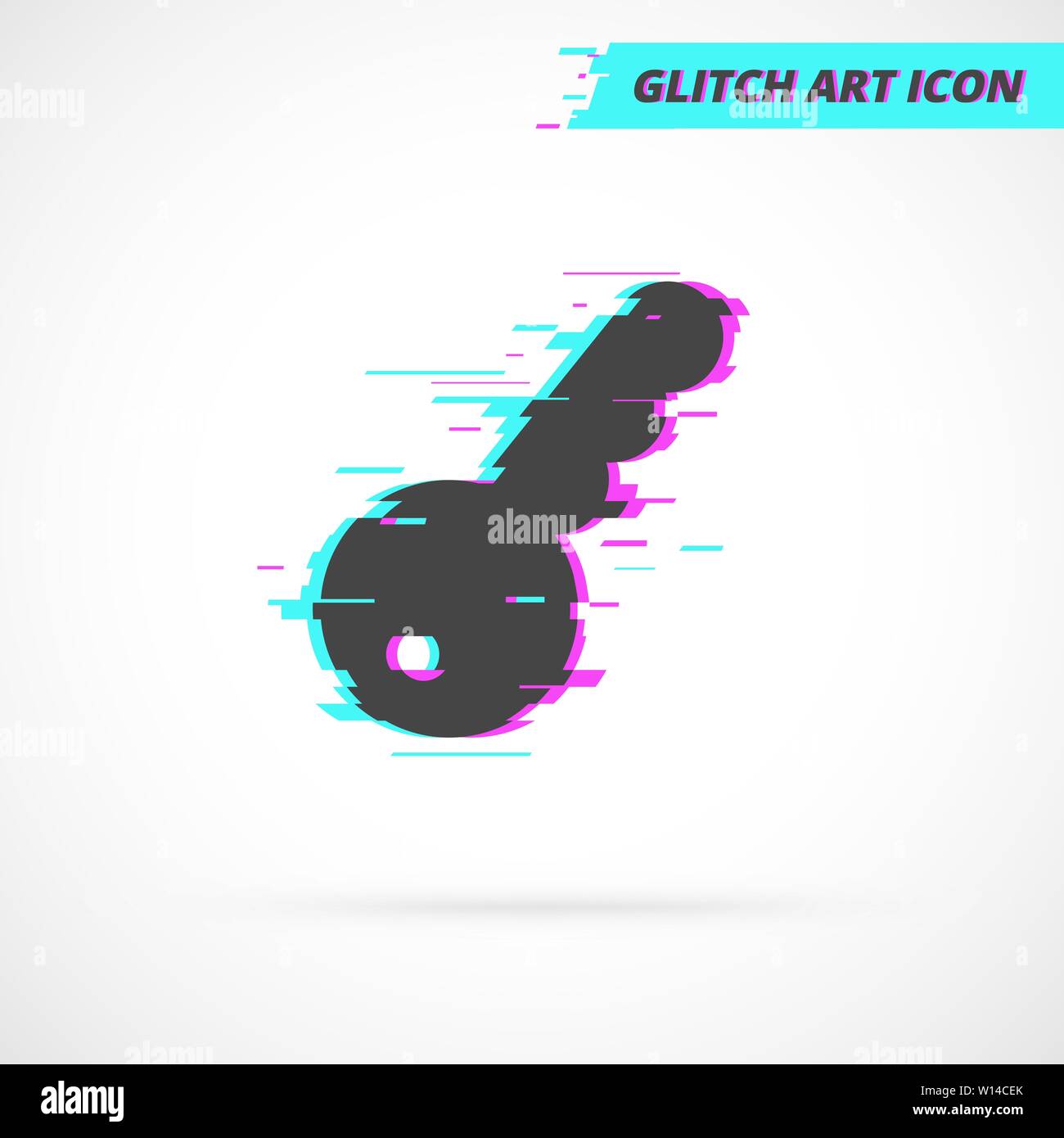 key glitch icon vector logo Stock Vector Image & Art - Alamy