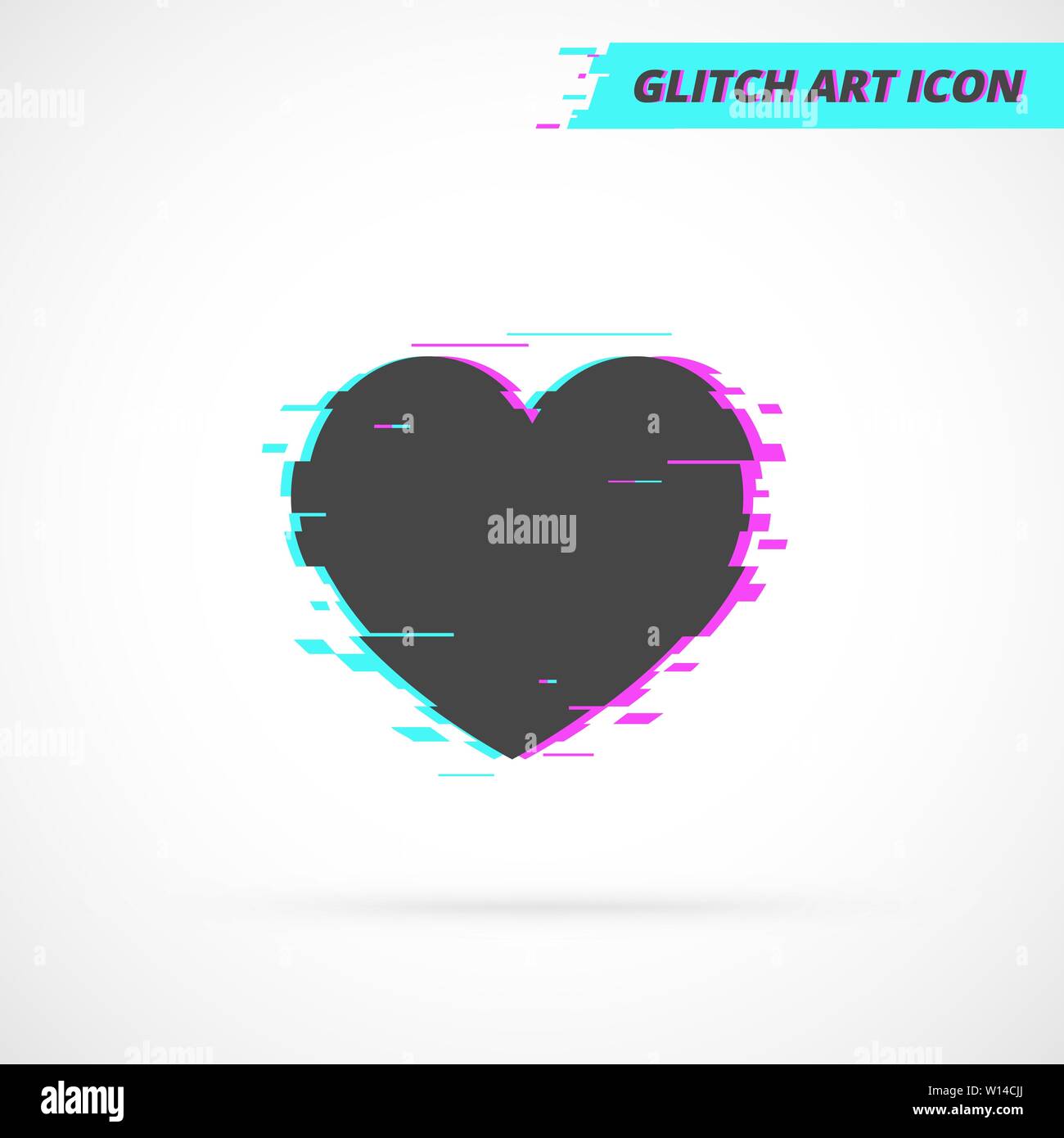 Futuristic heart logo Stock Vector Images - Alamy
