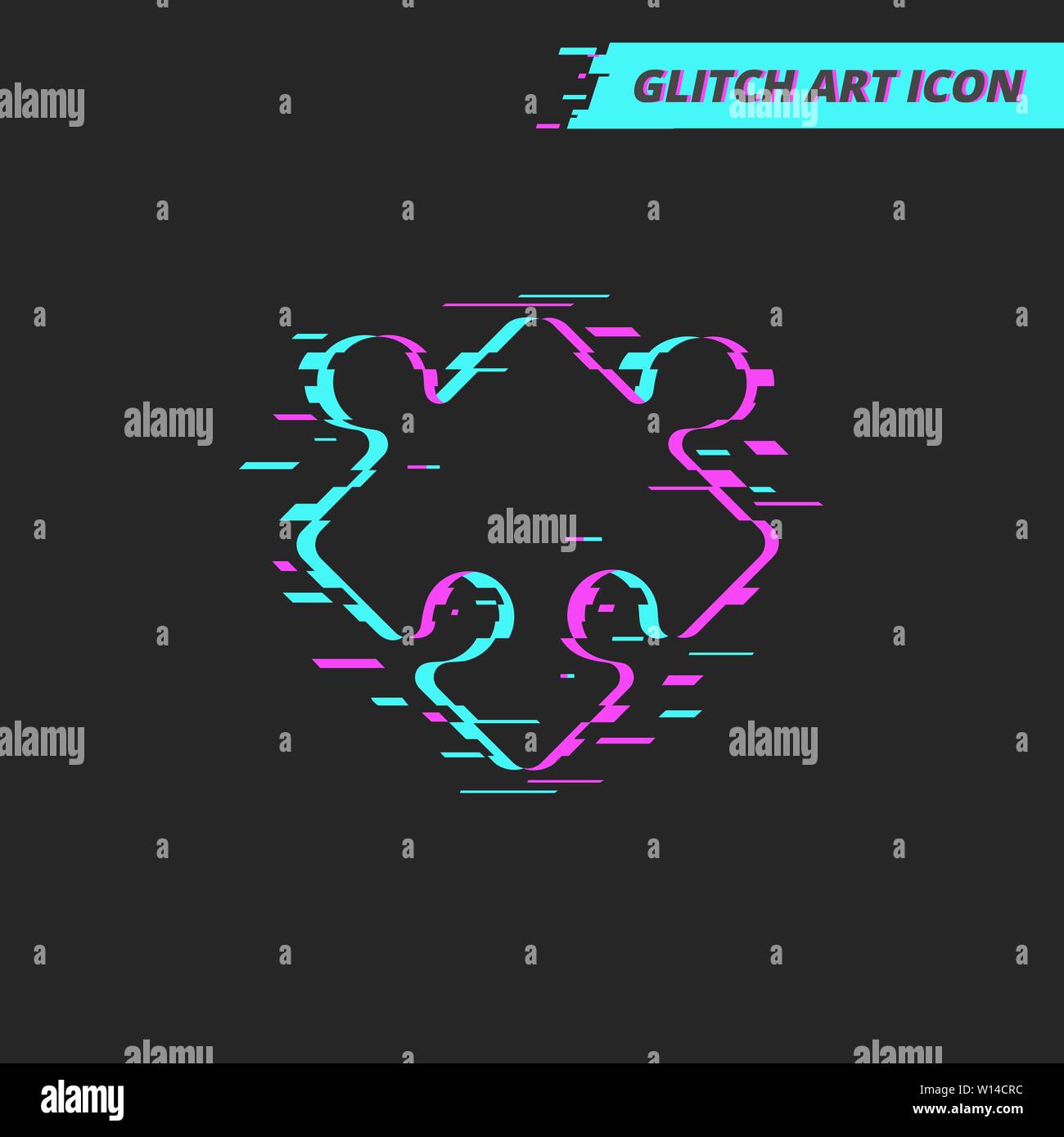 Glitch game illustration vector hi-res stock photography and images - Alamy