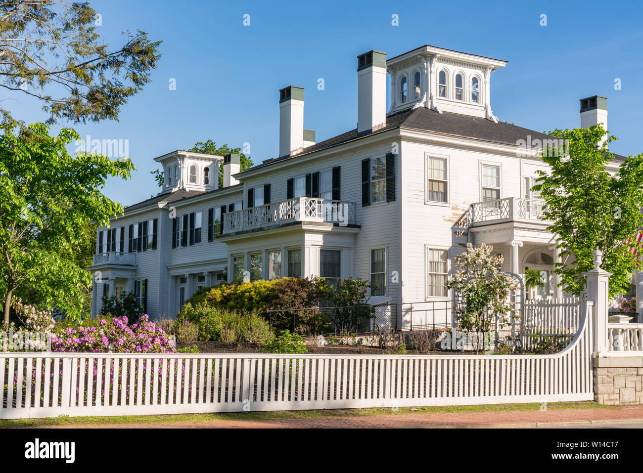 Historic Blaine House Governor's Mansion in Augusta, Maine Stock Photo ...