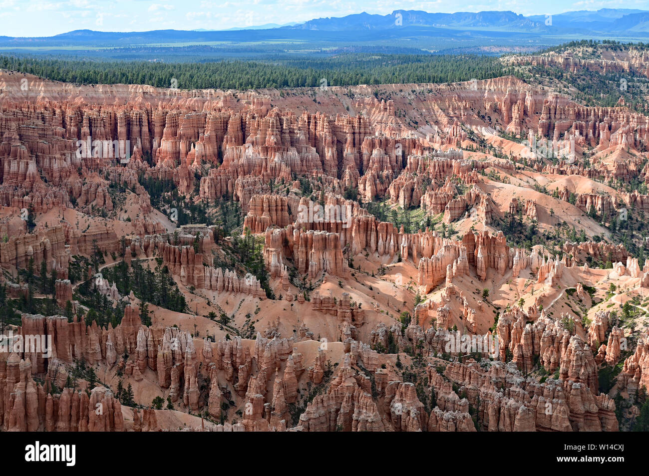 The natural amphitheatre in Bryce Canyon National Park, Utah in ...