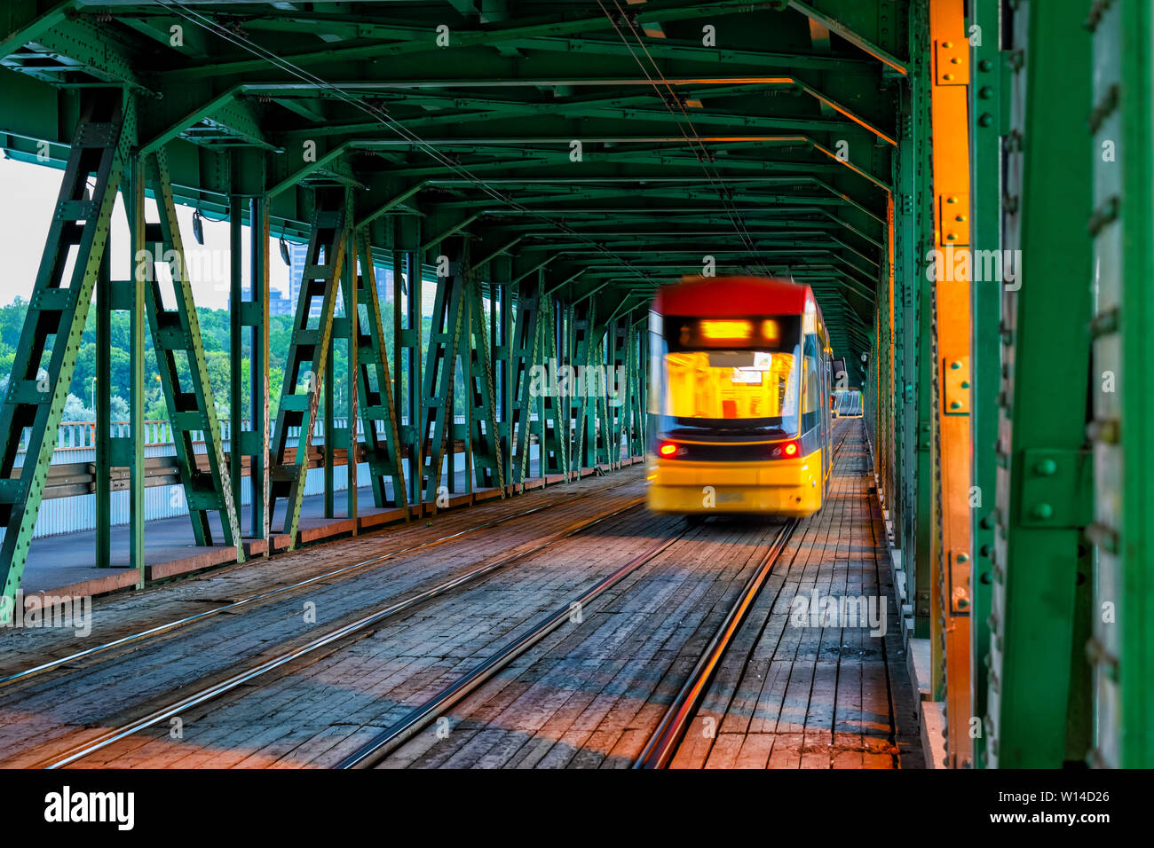 Tram warsaw hi-res stock photography and images - Alamy