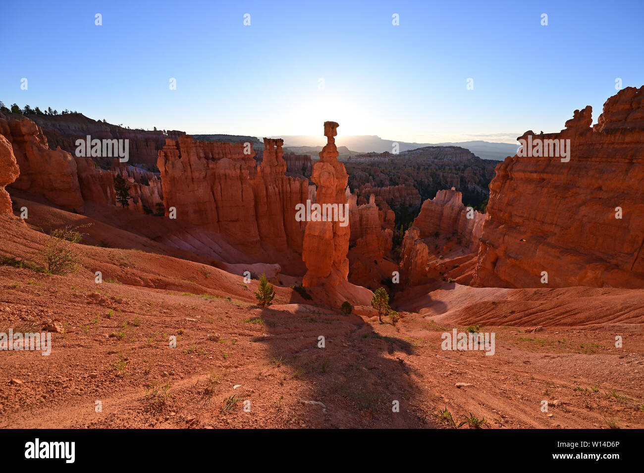 The rock formation known as Thor's Hammer in Bryce Canyon National Park ...